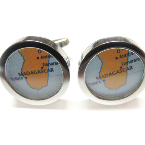 Kiola Designs | Accessories | Madagascar Map Cufflinks | Poshmark